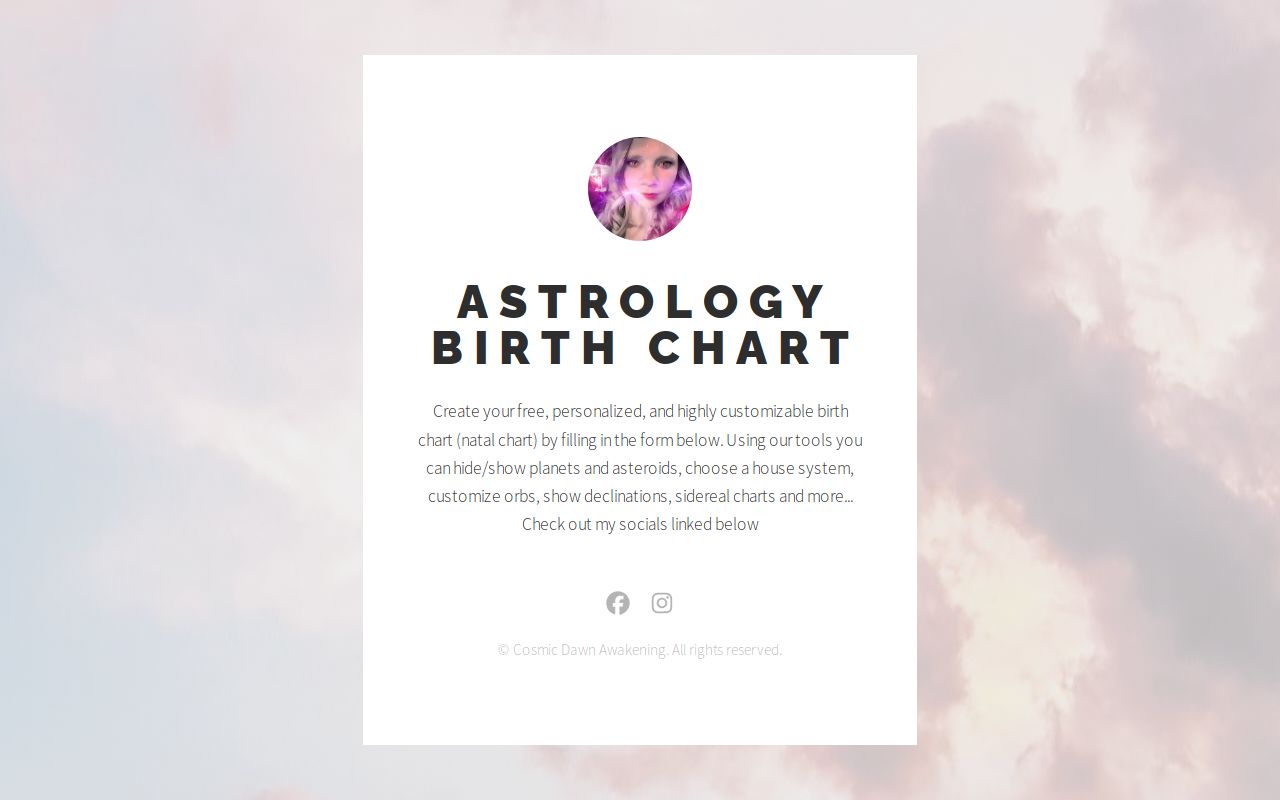Cosmic Dawn Birth Chart